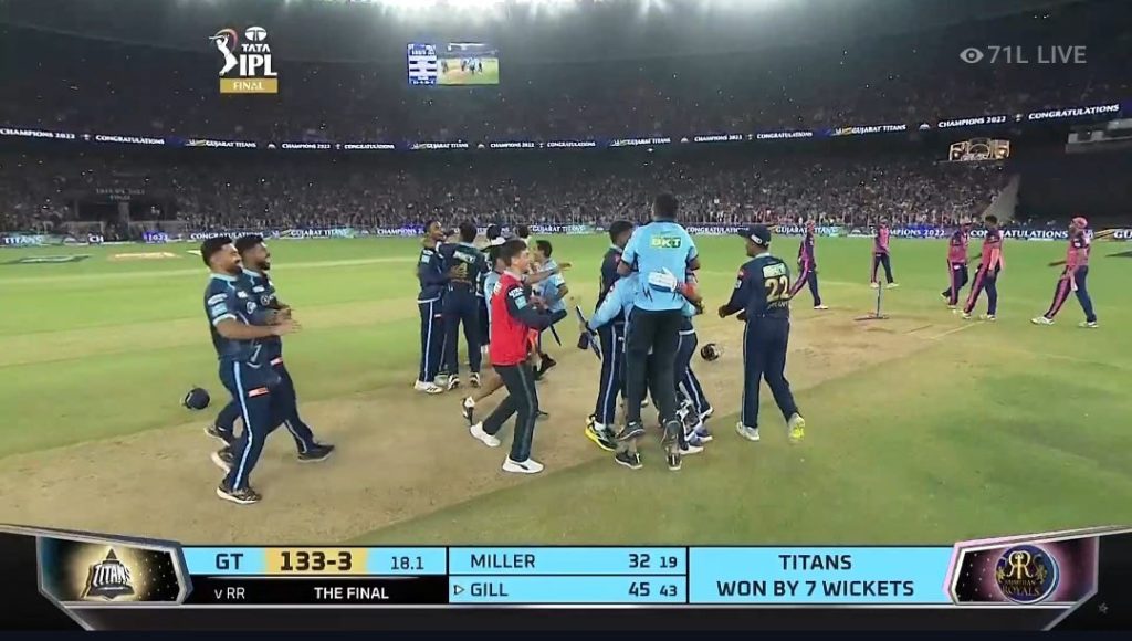 Gujarat Titans Crowned IPL 2022 Champions | Read Scoops